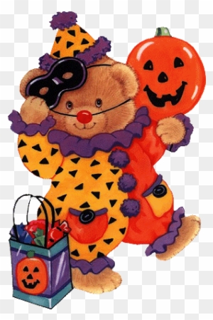Happy Halloween Teddy Bear - Free Transparent PNG Clipart Images Download