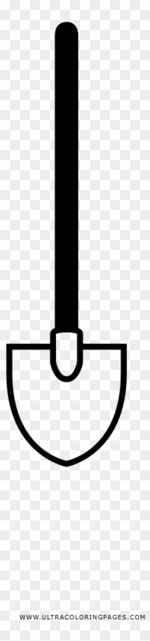 Shovel Coloring Page - Line Art - Free Transparent PNG Clipart Images ...