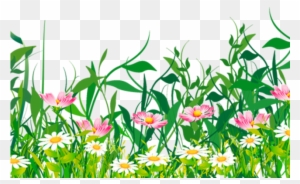Flowers And Grass Png Picture Clipart - Spring Flowers Transparent ...