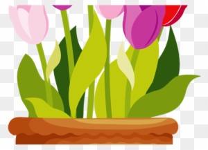 Garden Clip Art Free - Flowers In Pot Clipart - Free Transparent PNG ...