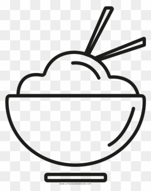 Rice Coloring Page - Line Art - Free Transparent PNG Clipart Images ...