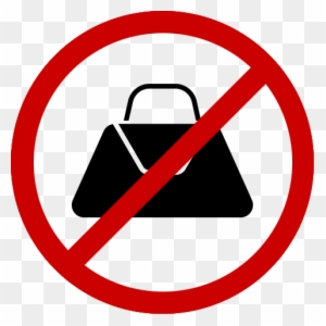 No Handbags - No Purse Sign - Free Transparent PNG Clipart Images Download