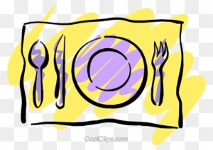 Place Setting Royalty Free Vector Clip Art Illustration - Graphic ...