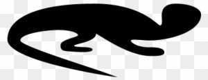 Lizard Facing Right Vector - Transparent Lizard Silhouette - Free ...