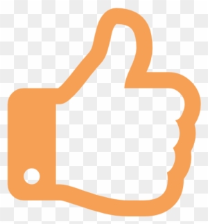 High Success Rate - Orange Thumbs Up Png - Free Transparent PNG Clipart ...