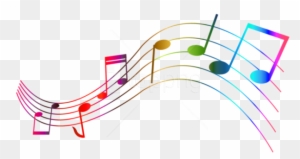 Musical Notes Clipart Mucic - Colourful Music Notes Png - Free ...