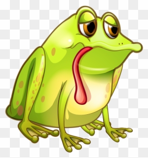 Frog Clipart Evil - Tired Cartoon Frogs - Free Transparent PNG Clipart ...