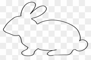 Free Easter Coloring Bunny Rabbit Clip Art - Cut Out Animal Shapes ...