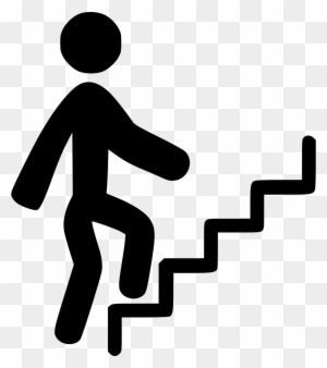 Human Clipart Climbing - Icon Stairs - Free Transparent PNG Clipart ...