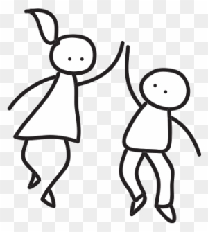 Stick Figure High Five