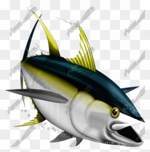 Papercraft Clip Art & Image Files Embellishments SVG PNG Yellowfin Tuna ...