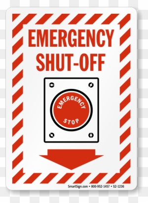 Fire And Emergency Sign - Emergency Power Off Sign - Free Transparent ...