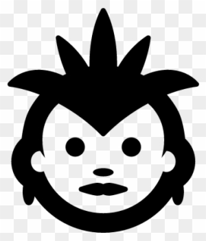 Punk Face Vector - Icono Punk - Free Transparent PNG Clipart Images ...