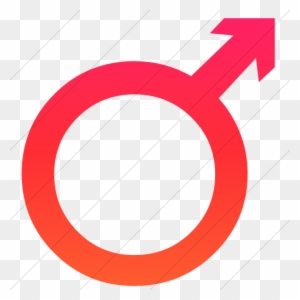 Classica Mars Symbol Icon Simple Ios Orange Gradient - Symbole Masculin ...