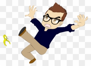 Cartoon Man Slipping Png - Free Transparent PNG Clipart Images Download