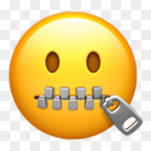 Zipper Emoji Clipart Emoji Domain Emoticon - Zipped Mouth Emoji Apple ...