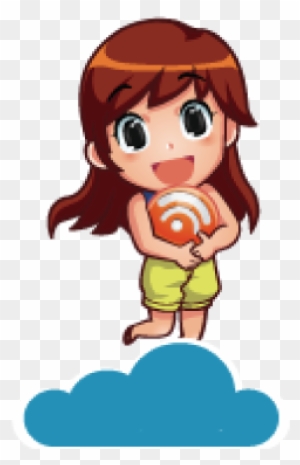 Jumping To The Cloud In The Sky - Girl Jumping Png Animation - Free ...