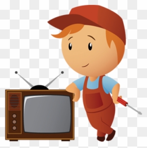 Fixing A Tv Cartoon - Free Transparent PNG Clipart Images Download