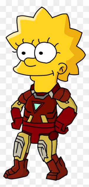 Lisa Simpson As Iron Man By Abixa - Comics - Free Transparent PNG ...