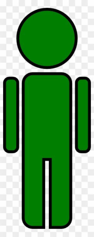 Army Green Stick Figure Clip Art At Clker - Person Icon Green - Free ...