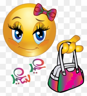 Smileys Clipart Cute Girl Smiley Faces Cute Pretty - Pretty Emoji ...