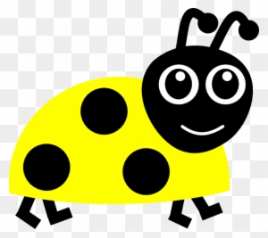 Yellow Ladybug Clip Art At Clker Vector Clip Art - Lady Bird Clipart ...