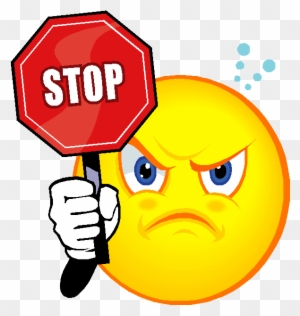 Stop Clipart Angry - Stay Safe Online Gifs - Free Transparent PNG ...