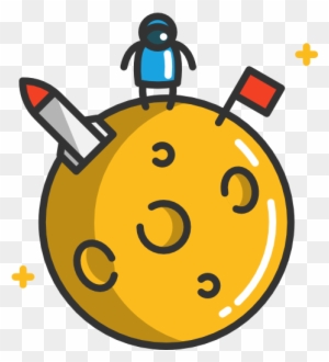 Galaxy Clipart Man On Moon - Scalable Vector Graphics - Free ...