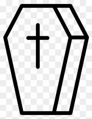 Christian Coffin Vector - Coffin Outline Template - Free Transparent ...