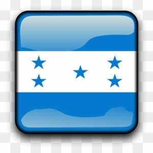 Glossy Rectangle Shape Flag Of Honduras - Transparent Honduran Flag ...