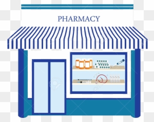60655246 Raster Illustration Pharmacy Drugstore Shop - Pharmacy Shop ...
