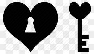 Heart Lock And Key - House And Key Icon - Free Transparent PNG Clipart ...