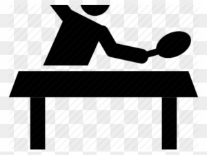Ping Pong Clipart Table Tennis Player - Table Tennis - Free Transparent ...