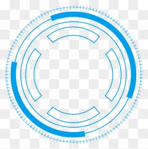 Technology Border Blue Simple Lines Png And Psd - Circle - Free ...