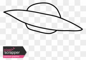 Flying Saucer Template Graphic By Marisa Lerin - Flying Saucer Doodle ...