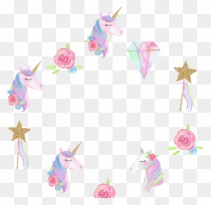 Clip Art Frame Unicornio Png - Unicorn Frame - Free Transparent PNG ...