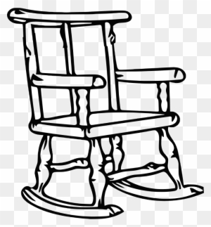 Medium Image - Rocking Chair Outline - Free Transparent PNG Clipart ...