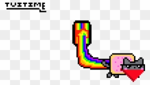 Clip Art Rainbow Cat 8 Bit Clipart Nyan Pencil And - Nyan Cat - Free ...