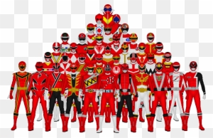 All Of Super Sentai's Reds By Taiko554 Power Rangers - Все Красные ...