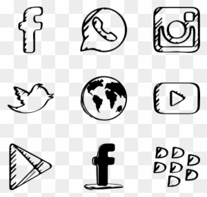 Email Icons Sketch - Sketched Icons - Free Transparent PNG Clipart ...