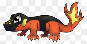 Fire Type Fakemon Magicalrave On Deviantart Png Fakemon - Lizard - Free ...