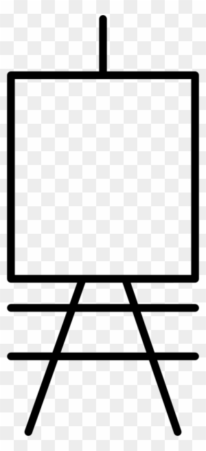 Painting Canvas On An Art Stand Vector - Stand Painting Icon - Free ...