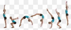 Gymnastics Silhouette Back Handspring - Free Transparent PNG Clipart ...