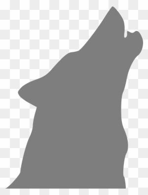 Dog Howling Silhouette