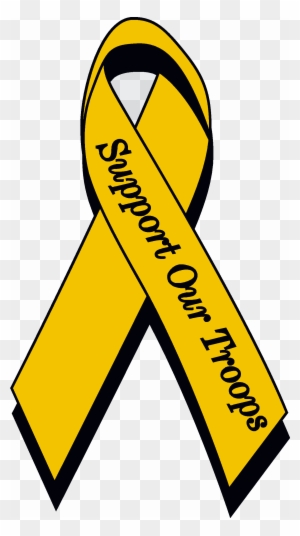 Mil-12 - Support Our Troops Ribbon - Free Transparent PNG Clipart ...