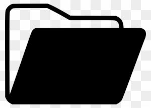 Open Cdr Clipart - Folder Icon Black And White - Free Transparent PNG ...