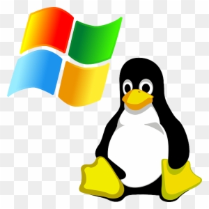 Tux Badge Orange - Linux Tux Icon - Free Transparent PNG Clipart Images ...