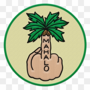 Mahalo Palm Patch - Emblem - Free Transparent PNG Clipart Images Download