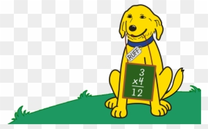 Cartoon Dog Doing Math - Free Transparent PNG Clipart Images Download