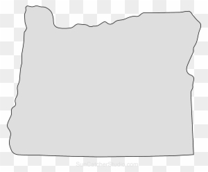 Oregon Map Outline Png Shape State Stencil Clip Art - Oregon Map ...